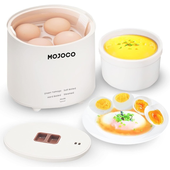 Mojoco | Kitchen | Mojoco Egg Cooker Bpa Free Hard And Soft Boiled Egg Onsen Eggs Steamed Egg ...
